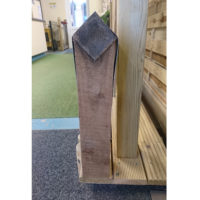 Birdsmouth Post 1.2m x 100 x 100 | Lemon Fencing | Specialist in Essex
