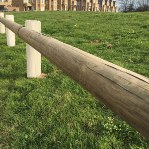Full Round Knee rail - Rail 3.6m | Lemon Fencing | Specialist in Essex