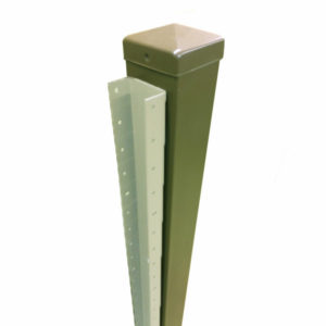 DURAPOST SQUARE POST 3.0M OLIVE GREY | Lemon Fencing | Specialist in Essex