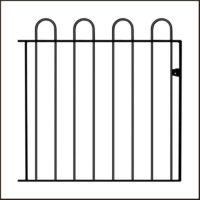 Court small hoop top gate | Lemon Fencing | Specialist in Essex