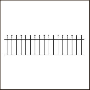 Manor ball top railings 1830mm (GAP) x 455mm | Lemon Fencing ...